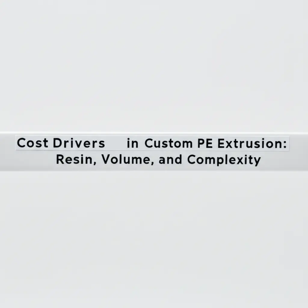 Cost Drivers in Custom PE Extrusion: Resin, Volume, and Complexity